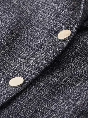 Fabiana Filippi Single-breasted Blazer In Virgin Wool With Flap Pockets