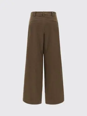 Brunello Cucinelli Wide-leg 100% Cashmere Tailored Trousers With Monili