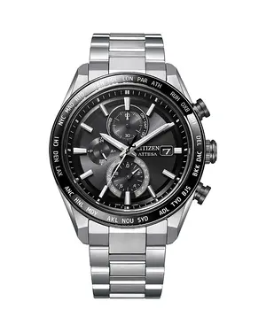 Citizen Attesa Chronograph, 42mm - Silver/black