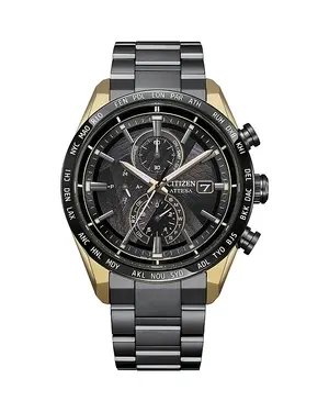 Citizen Limited Edition Attesa Super Titanium Bracelet Watch, 42mm - Gray/black