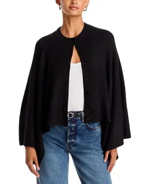 Aqua Cape Sleeve Crewneck Cardigan Exclusive