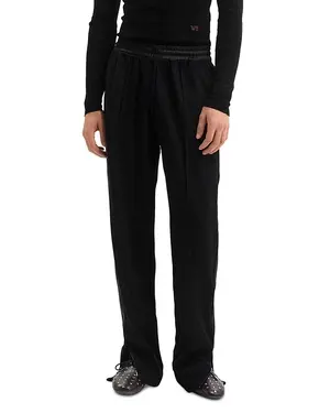 WALES BONNER Form Relaxed Fit Elastic Track Pants - Black