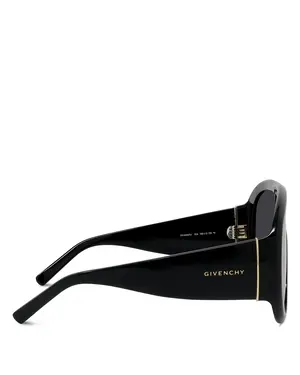 Givenchy Mask Sunglasses, 136mm - Shiny Black/smoke