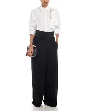 Erdem Cotton Poplin Long Sleeve Shirt