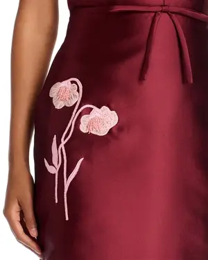 Erdem Embellished Mikado Pencil Gown
