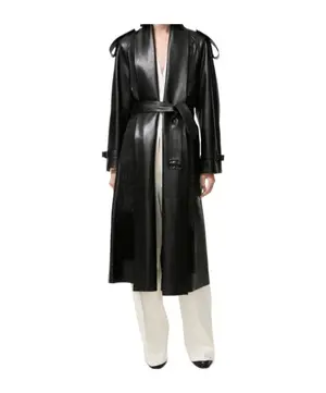 Burberry Leather Lemlair Coat