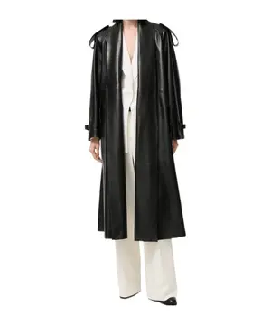 Burberry Leather Lemlair Coat