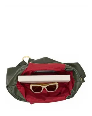 HAMMITT LOS ANGELES Tom Zip Large Leather Shoulder Bag