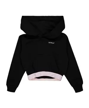 Off-White Cropped Hoodie