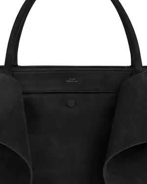 TOTEME Mercer Suede Tote Bag - Black