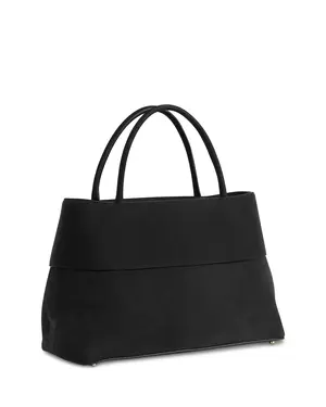 TOTEME Mercer Suede Tote Bag - Black