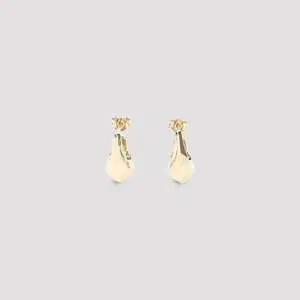 LEMAIRE Curved Mini Drop Earrings - Metallic