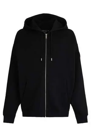 Canada Goose Hooded Zip-front Cotton Sweatshirt - Black