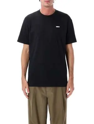Obey Cotton Logo T-shirt - Nero