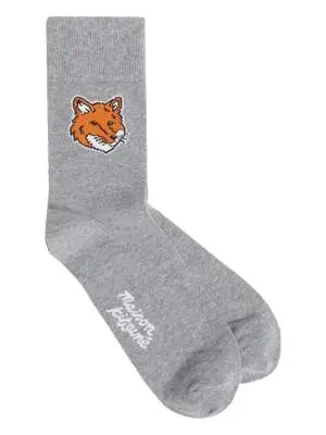 Maison Kitsuné Fox Patterned Knit Socks