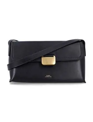 A.p.c. Leather Crossbody Bag - Nero