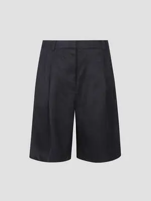 THE FRANKIE SHOP Fluid Twill Bermuda Shorts