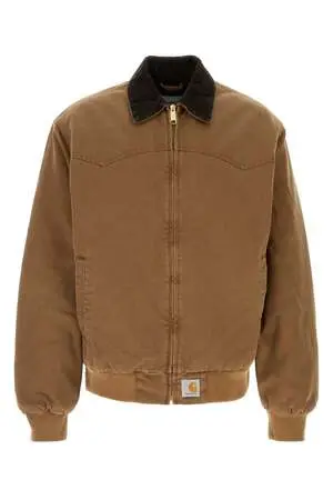 Carhartt Work In Progress Santa Fe Cotton Jacket With Quilted Lining - Camel