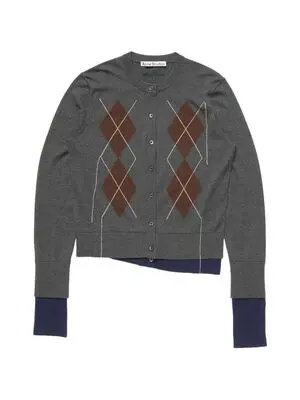 Acne Studios Acne Studios Women Silk Crewneck Cardigan Multicolor