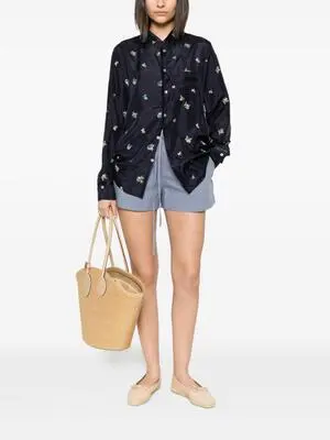 FORTE_FORTE Embroidered Silk Shirt