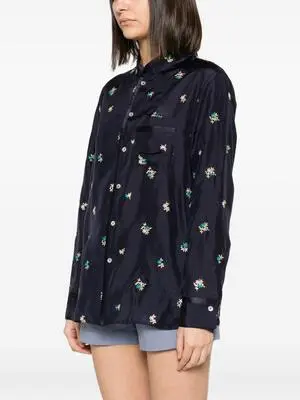 FORTE_FORTE Embroidered Silk Shirt