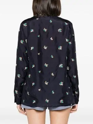 FORTE_FORTE Embroidered Silk Shirt
