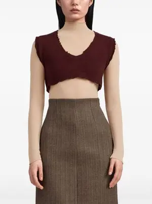 MAISON MARGIELA Cotton Cropped Top - Multicolor