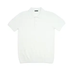 EIGHT X Prism Short Sleeve Knit Polo - White