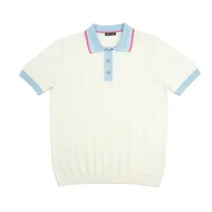 EIGHT X Direction Short Sleeve Knit Polo - White