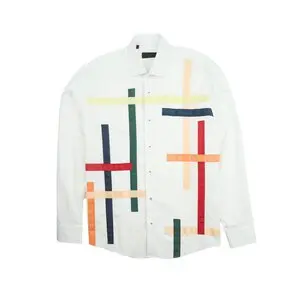 EIGHT X Perspective Button Down Shirt - White