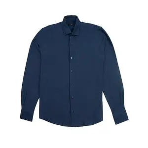 EIGHT X Structure Button Down Shirt - Blue