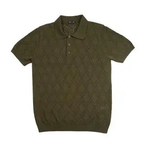 EIGHT X Prism Short Sleeve Knit Polo Olive - Green