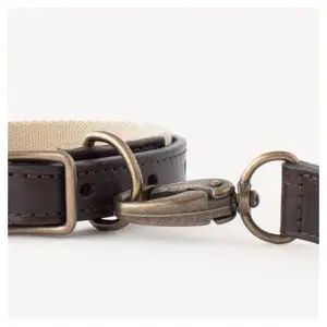OLIVER'S LIFE & STYLE Neutrals Dog Collar And Leash - Black