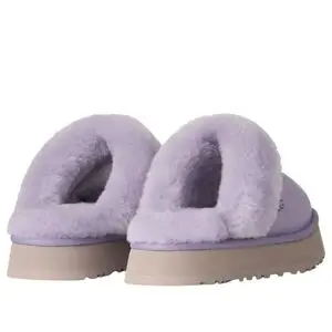 UGG Disquette Plush Trim Platform Sandals - Warm Lilac