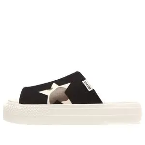 CONVERSE Converse Chuck Taylor All Star Platform Slides 'cowspot Black' Black/beige