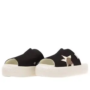 CONVERSE Chuck Taylor All Star Platform Slides 'cowspot Black - Black/beige
