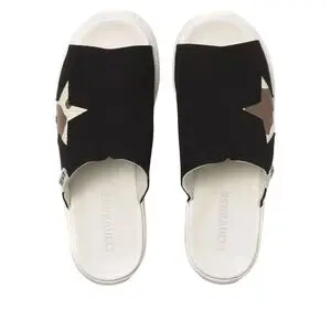 CONVERSE Chuck Taylor All Star Platform Slides 'cowspot Black - Black/beige
