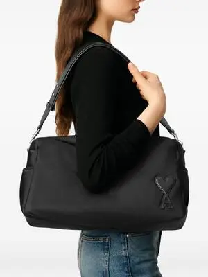 AMI Paris Marcel Nylon Large Shoulder Bag