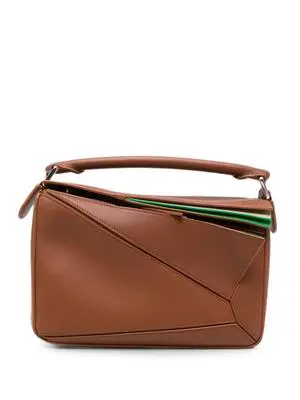 Loewe Puzzle Small Leather Handbag - Multicolor