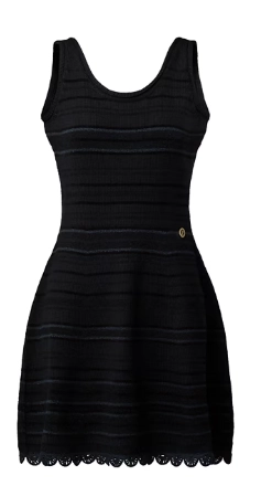 LOUIS VUITTON Scoop-back Striped Dress - Blue