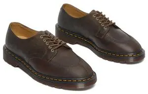 Dr. Martens 2046 Crazy Horse Leather Oxford Shoes - Dark Brown