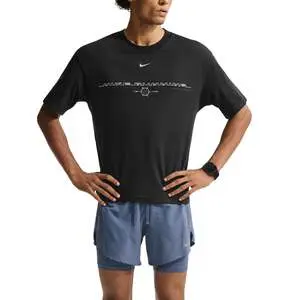 Nike T-shirt 'black Reflective Silver