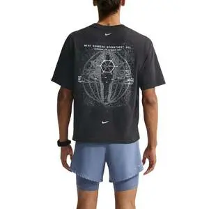 Nike T-shirt 'black Reflective Silver