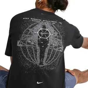 Nike T-shirt 'black Reflective Silver