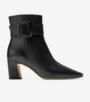 Cole Haan Blanche Snip Toe Buckle Booties - Black