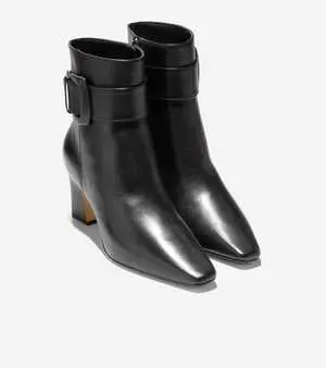 Cole Haan Blanche Snip Toe Buckle Booties
