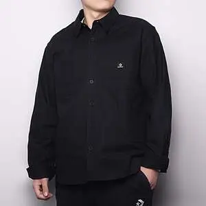 CONVERSE Carpenter Pocket Button Down Long Sleeve Shirt Asia Sizing