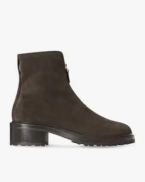 THE ROW Hike Sporty Suede Zip Boots - Brown