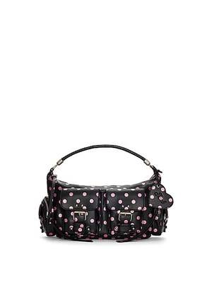 Pink Multi-pocket Shoulder Bag Print