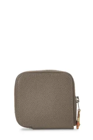 Hermès Etoupe Epsom Silk'in Compact Wallet